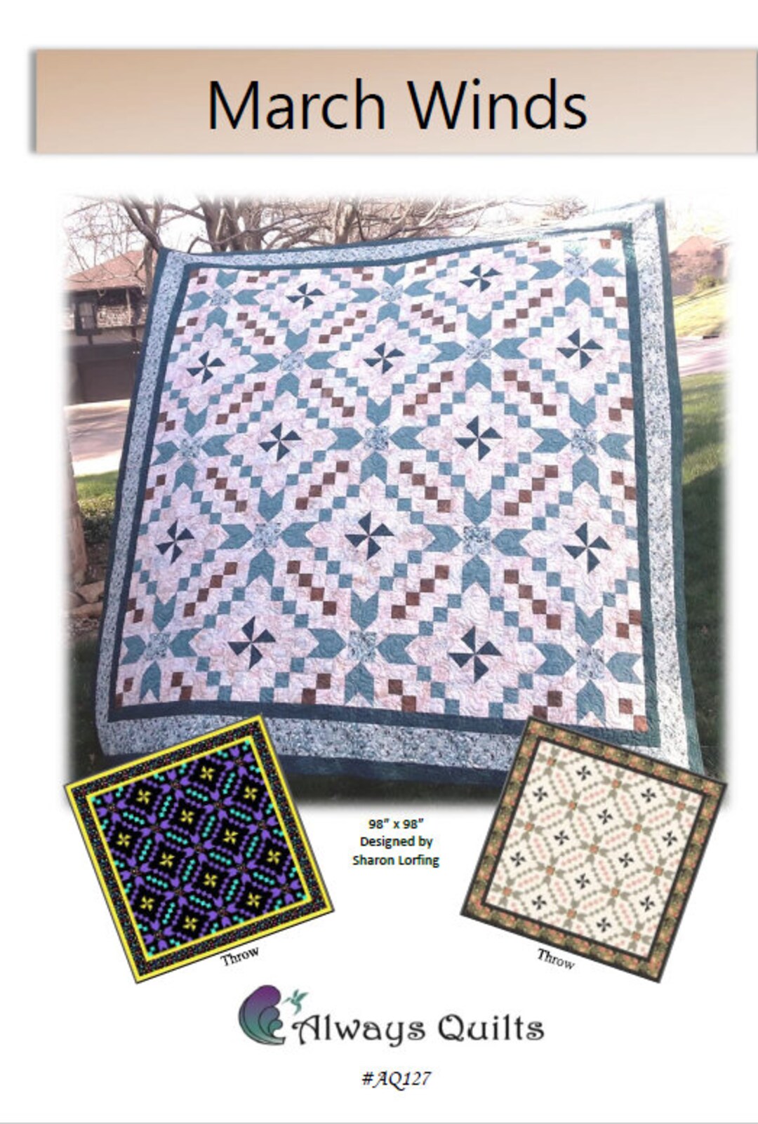 MARCH WINDS Pdf Quilt Pattern, 4 Sizes - Etsy