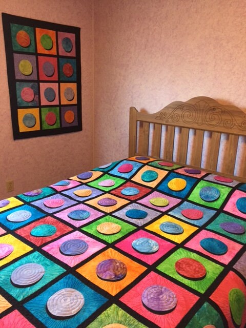 CIRCLES & SHADOWS, Pdf Quilt Pattern, Wall Hanging (33" X 43") or Quilt ...