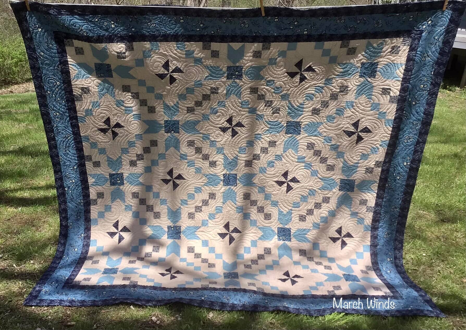 MARCH WINDS Pdf Quilt Pattern, 4 Sizes - Etsy