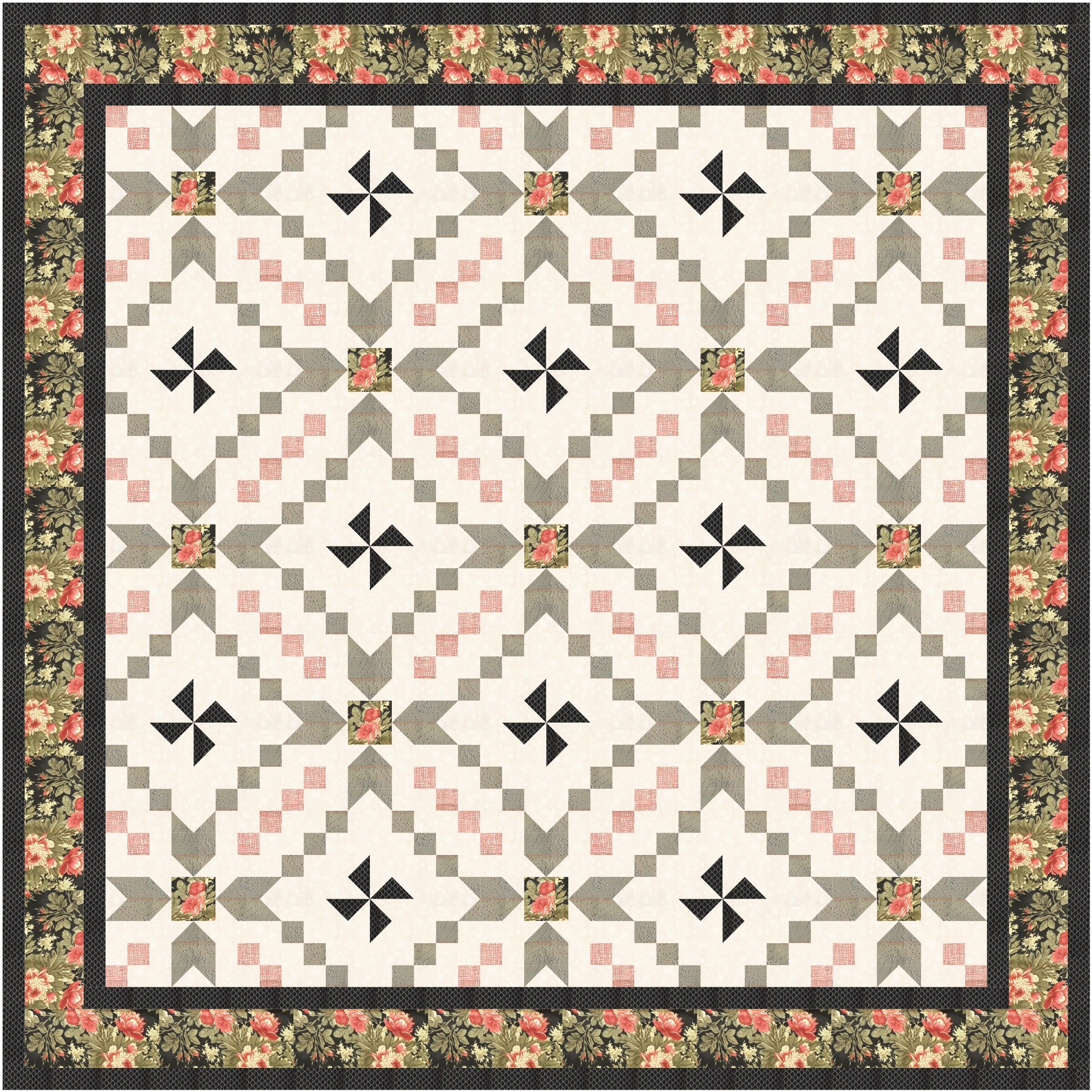 MARCH WINDS Pdf Quilt Pattern, 4 Sizes - Etsy