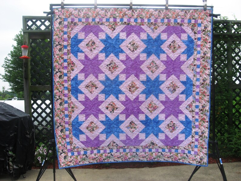 GEMINI SKY, Pdf Quilt Pattern, 2 Sizes (large Throw and Queen) - Etsy