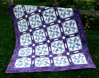 KANSAS CROSSROADS, Pdf Quilt Pattern, Throw, Twin, Queen & King Sizes ...