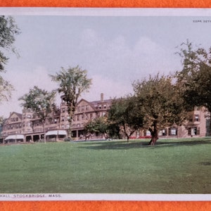Stockbridge, Mass., Antique Postcard, Heaton Hall, Gilded Age Hotel ...