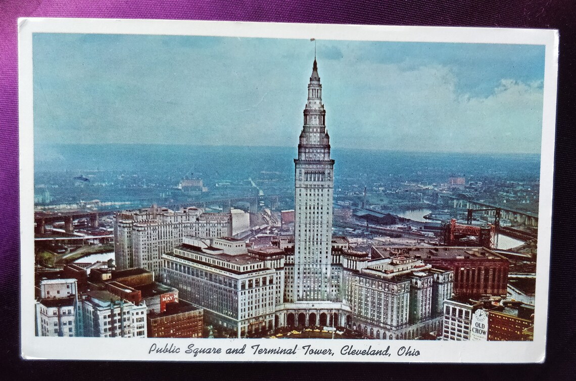 Cleveland Ohio Vintage Postcard Tower City Center Union - Etsy
