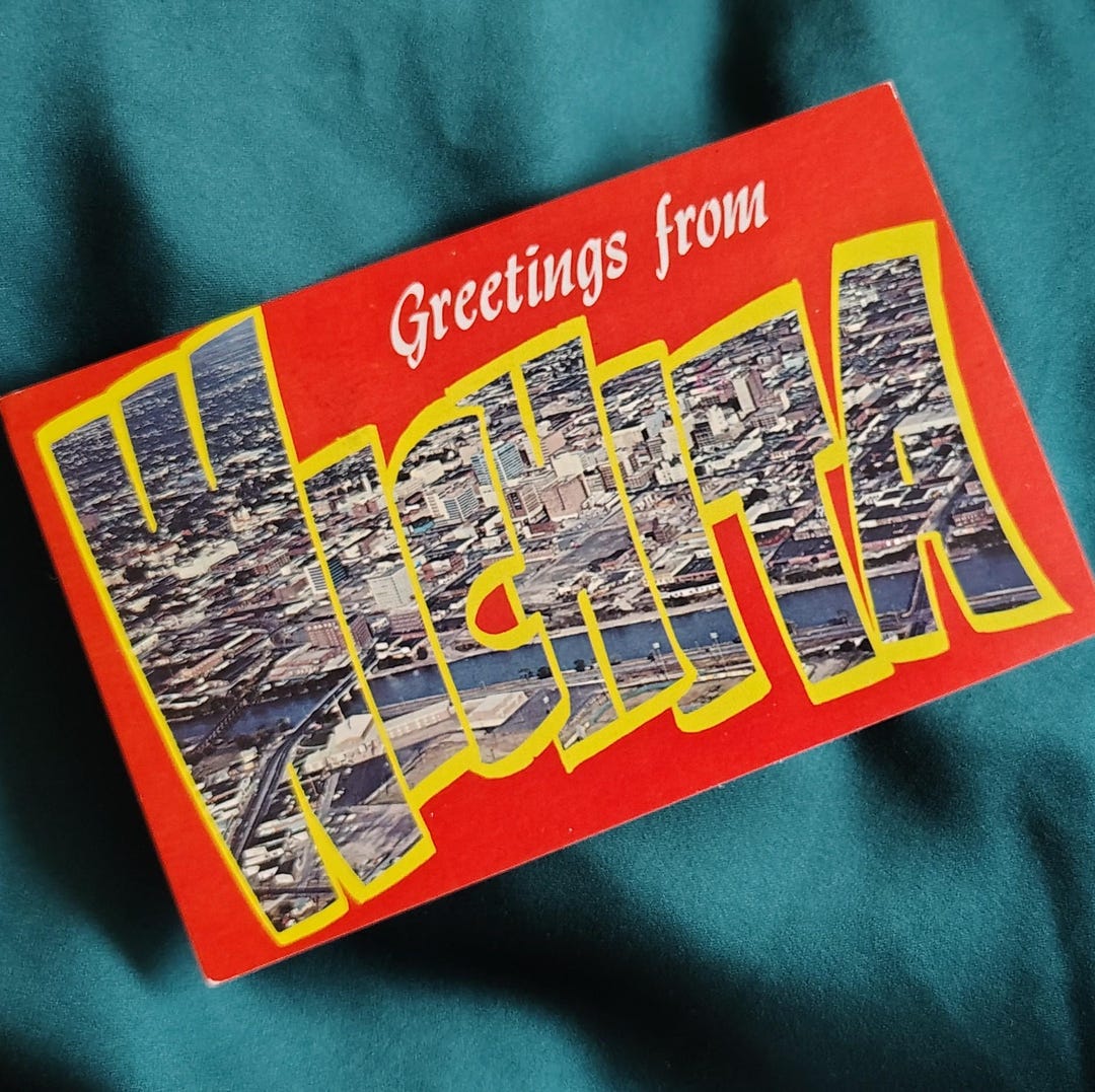 Wichita, Kansas, Vintage Postcard, Photo Typefont, 1970 - Etsy