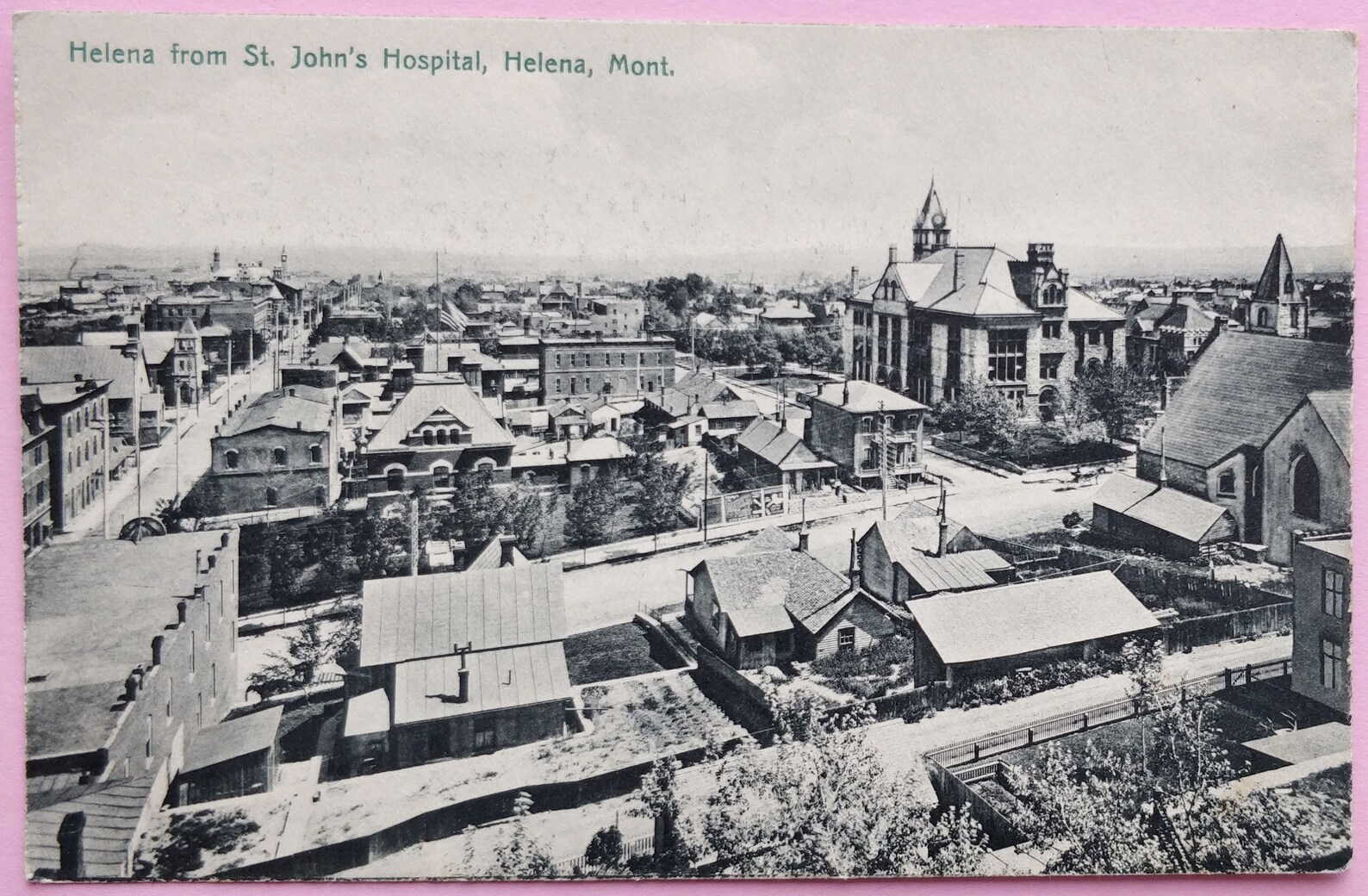 Helena, Montana, Antique Postcard, Helena From St. John's Hospital ...