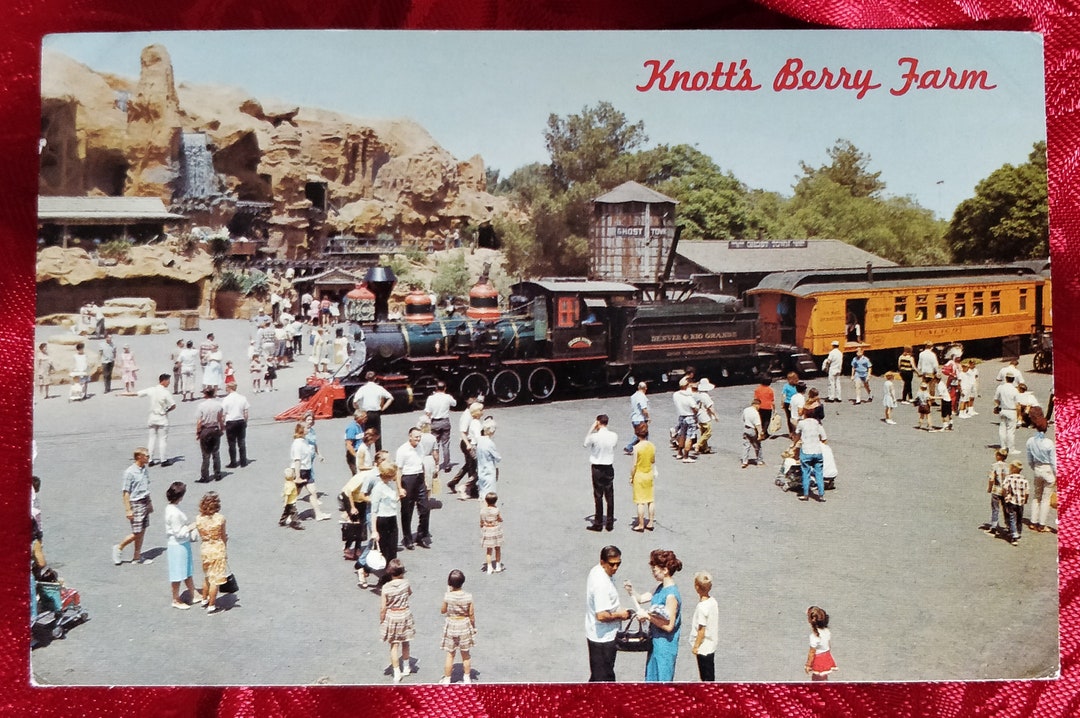 Knott's Berry Farm Train, Vintage Postcard, Buena Park, Californiacirca ...