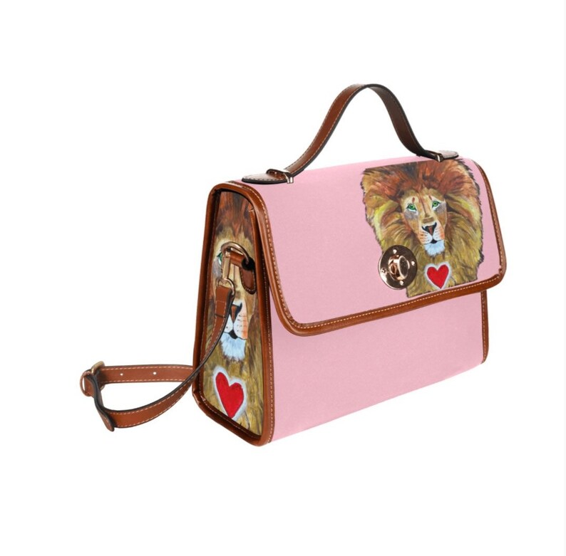 Lion Heart Purse / Vegan Purse / Lion Purse / Artistic Purse / Unique ...