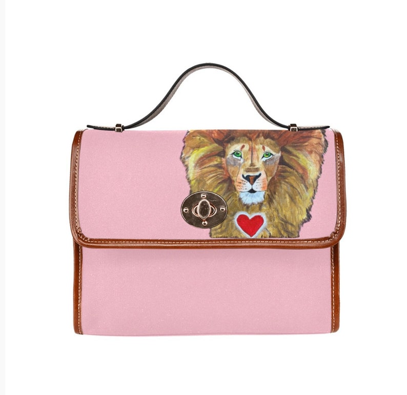 Lion Heart Purse / Vegan Purse / Lion Purse / Artistic Purse / Unique ...