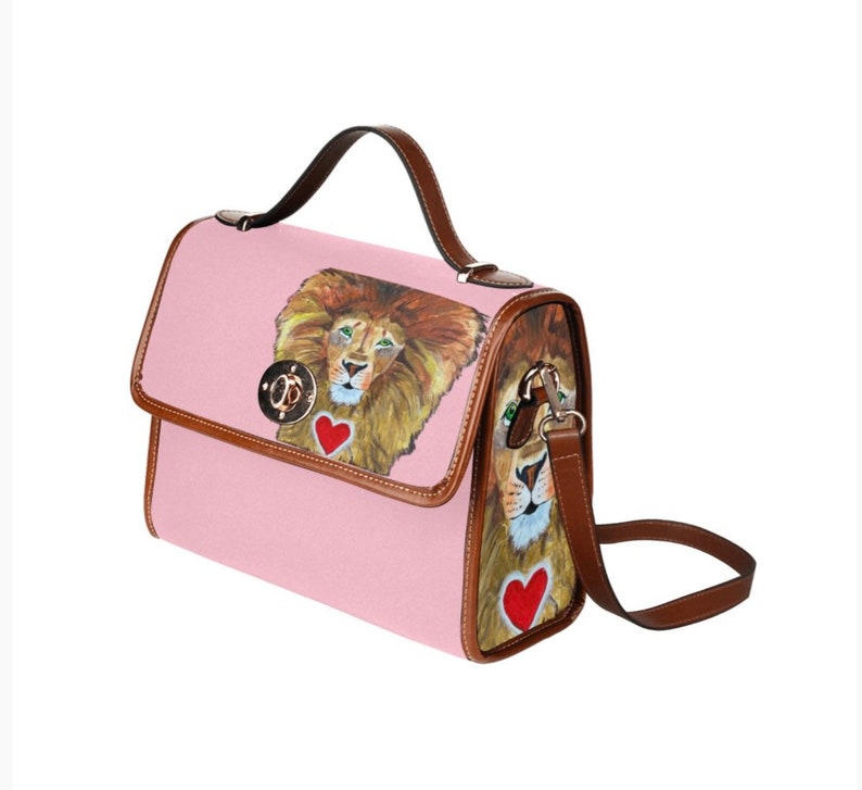 Lion Heart Purse / Vegan Purse / Lion Purse / Artistic Purse / Unique ...
