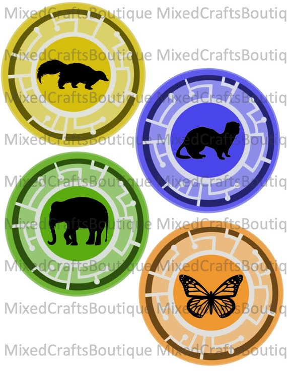 Set A 12 Printable Creature Discs for DIY Fun - Etsy