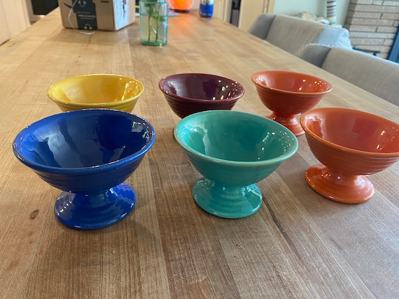 Bauer Vintage Ringware Sherbert Cups | Etsy