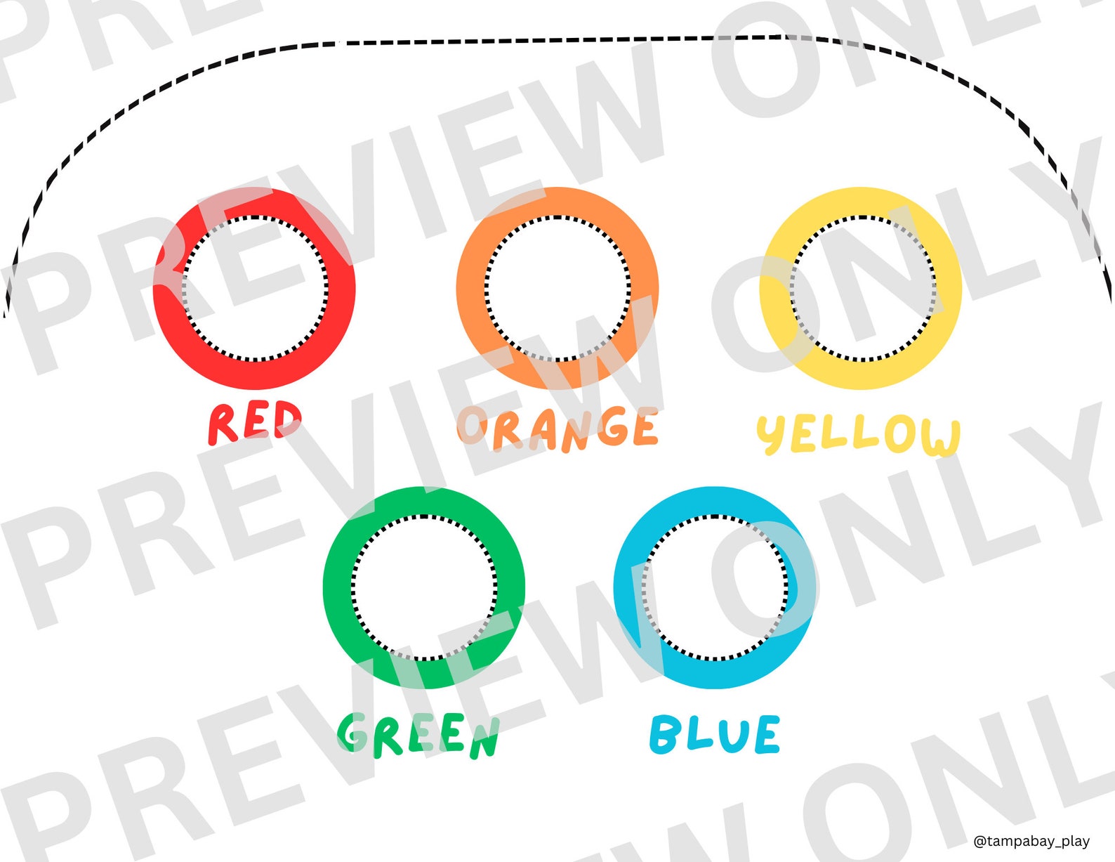 Color Sorting Printable- Trofast Lid Bin Insert Flisat Sensory Play PDF ...