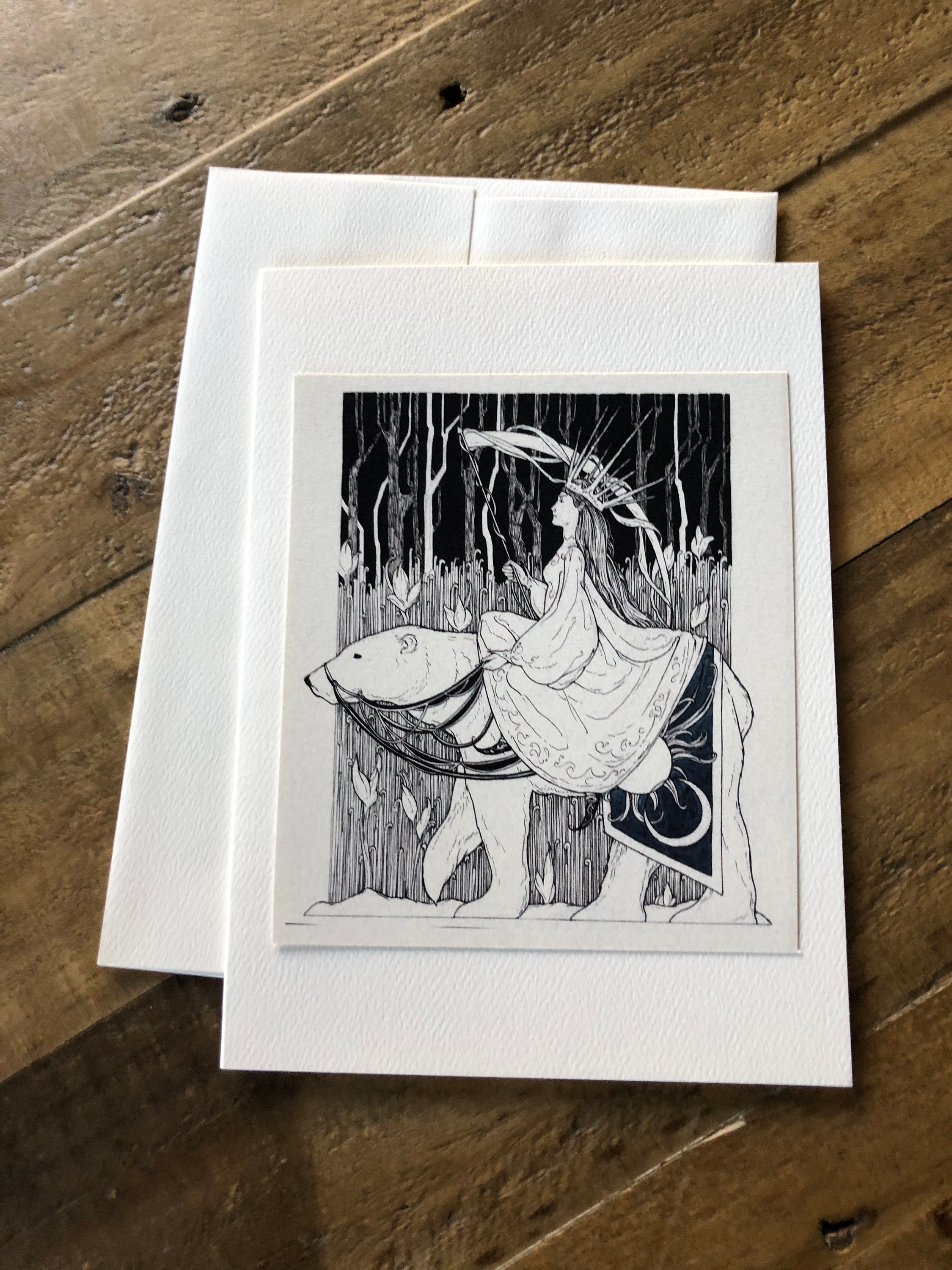 Snow Queen Card 10 Pack - Etsy