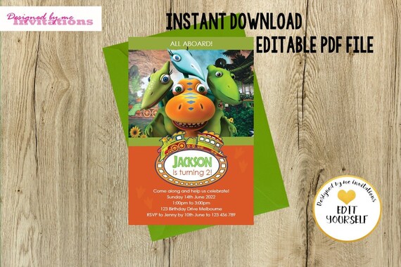 Dinosaur Train Party Invitation Dinosaur Train Birthday | Etsy