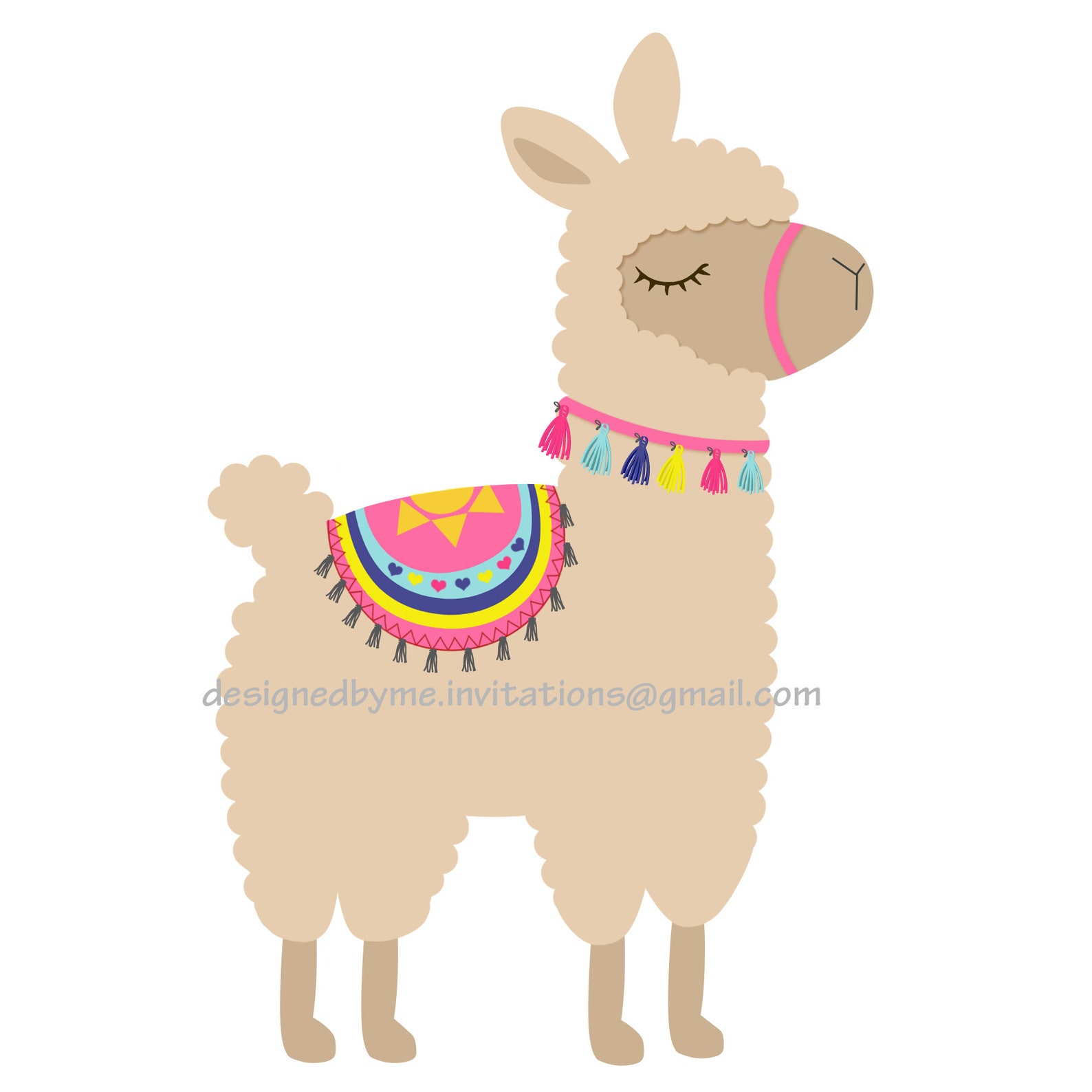 Llama Clip Art Set Llama Party Clip Art Graphics Cute Clip - Etsy