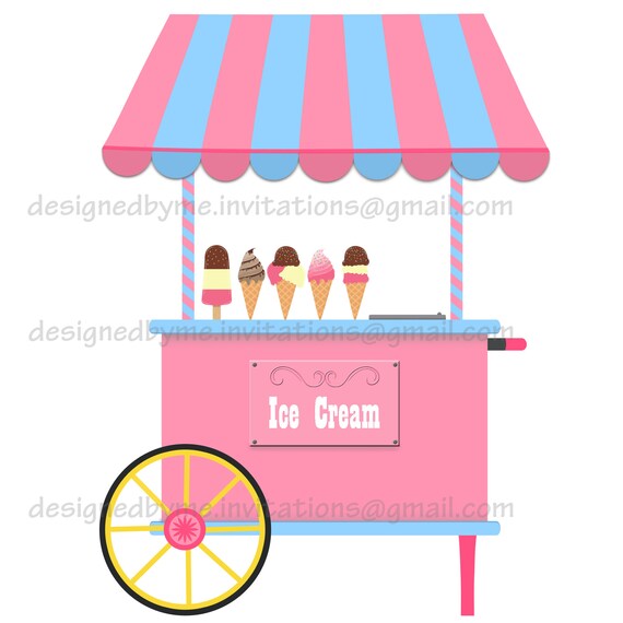 Ice Cream Cart Clip Art