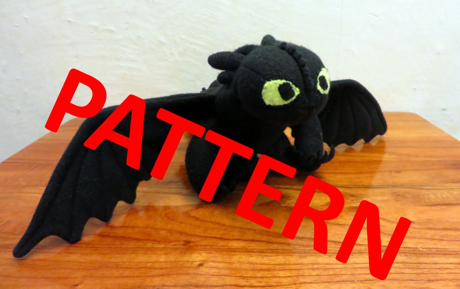 Toothless Plush Pattern - Etsy