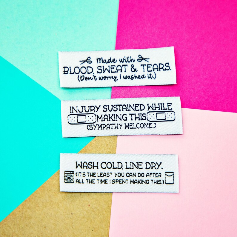 Cute Sewing Labels Woven Labels Clothing Labels Sewing - Etsy