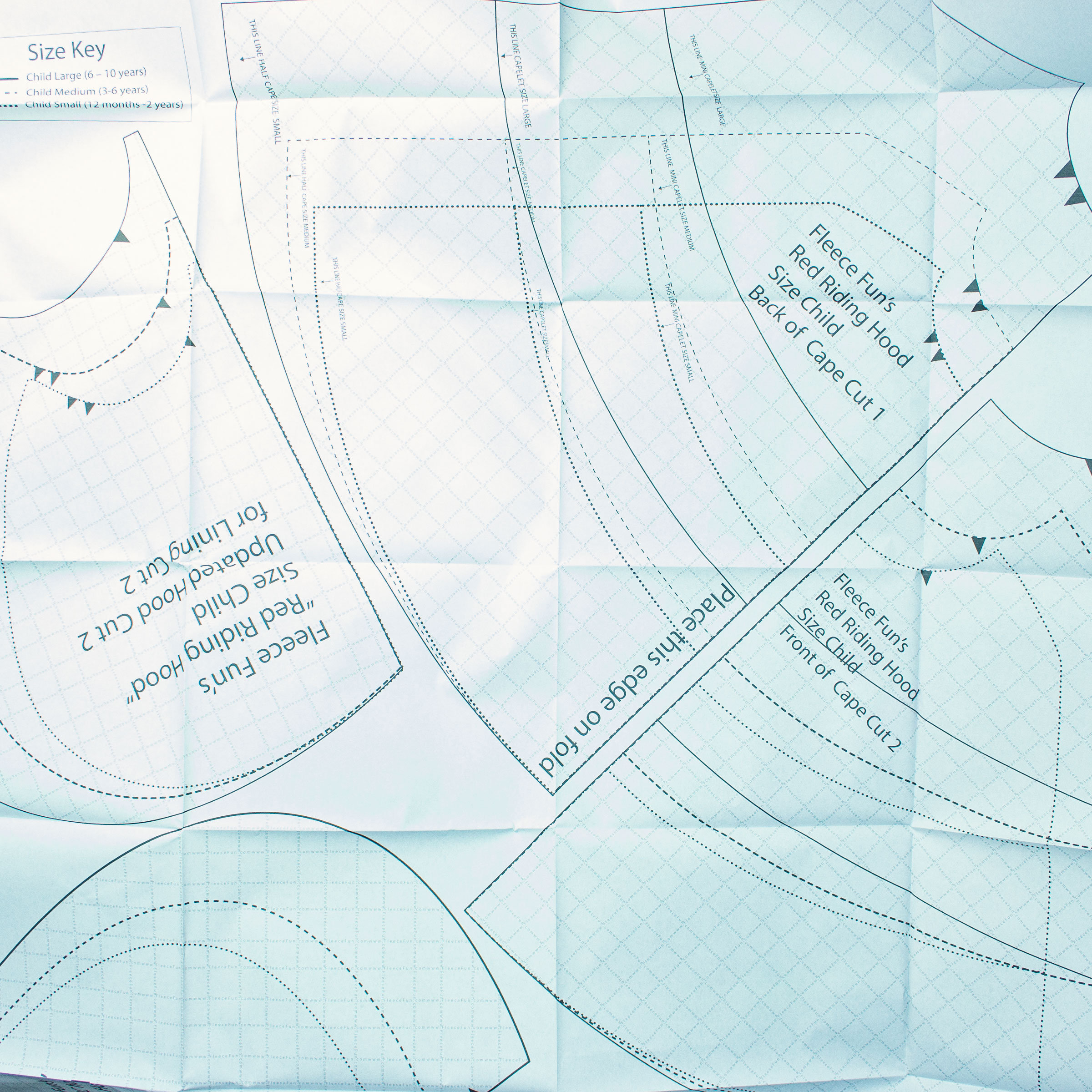 Red Riding Hood Cape Paper Sewing Pattern Half Cape Sewing - Etsy