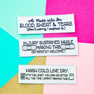 Cute Sewing Labels | Woven Labels | Clothing Labels | Sewing Labels for ...