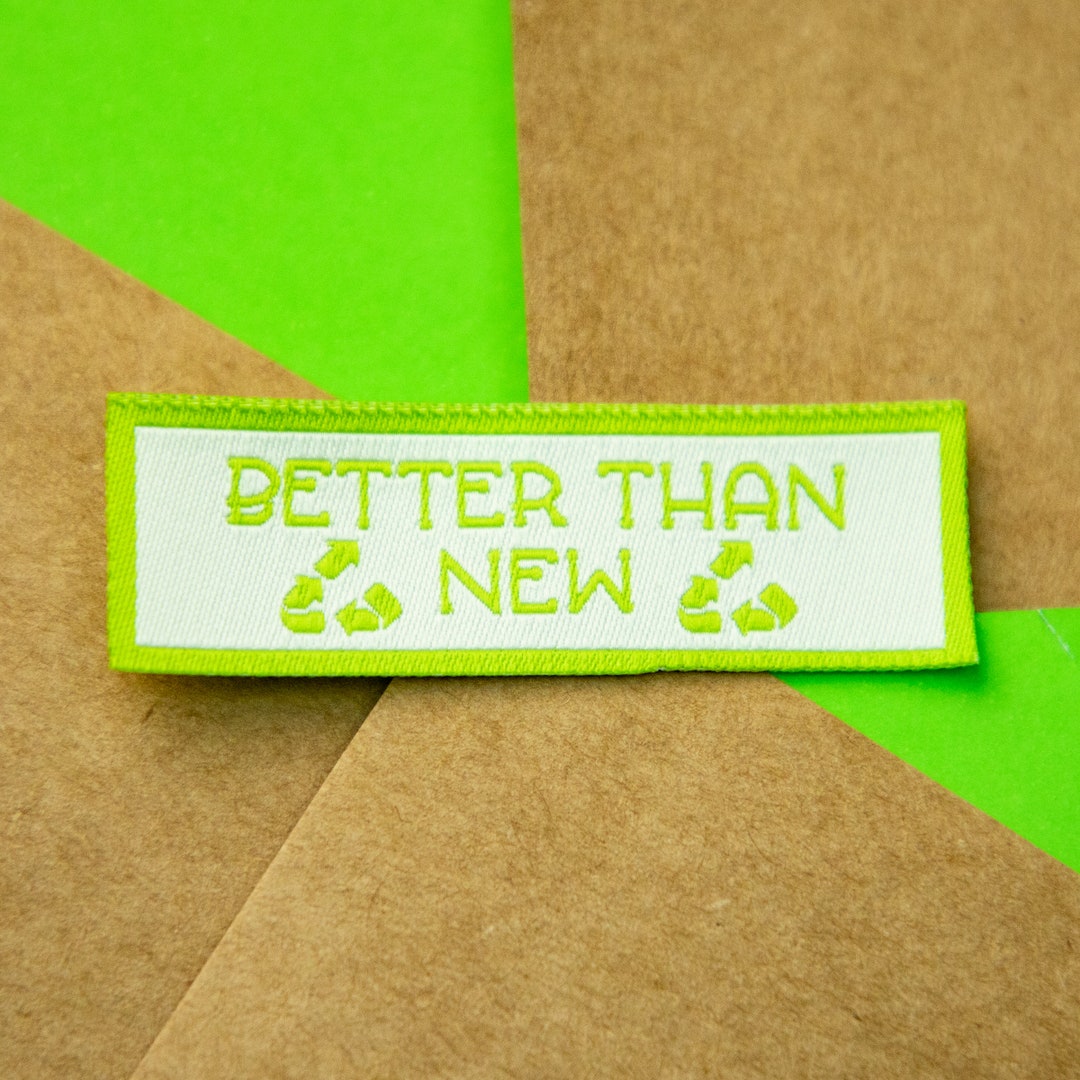 Better Than New Upcycled Sewing Labels – Woven Clothing Tags for ...