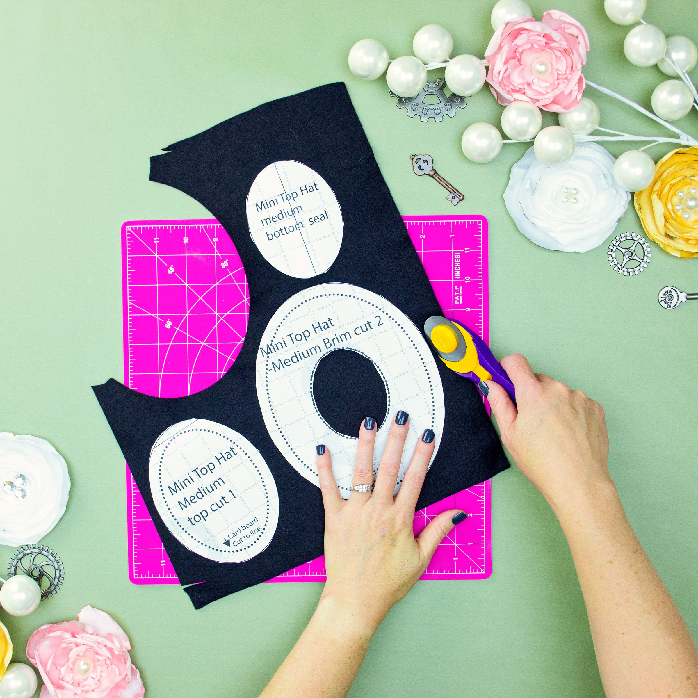 Mini Top Hat Pattern Tutorial and SVG Files Costume Pattern - Etsy