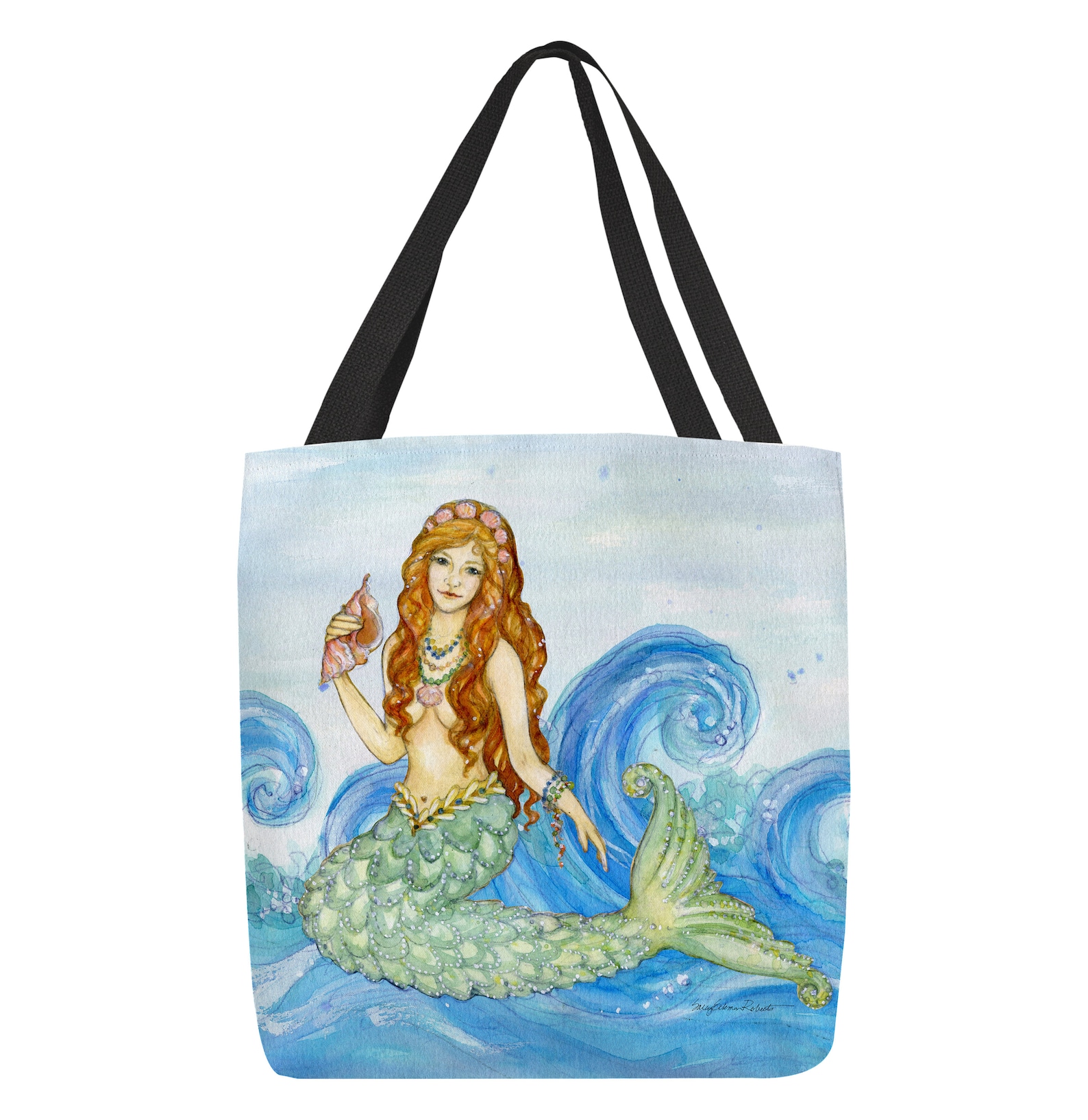 Mermaid - Tote Bag, Beach Bag, Canvas Bag - Etsy