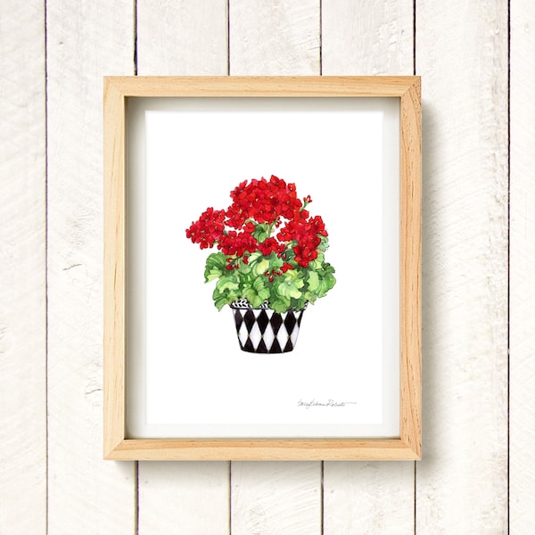 Geranium Print - Etsy