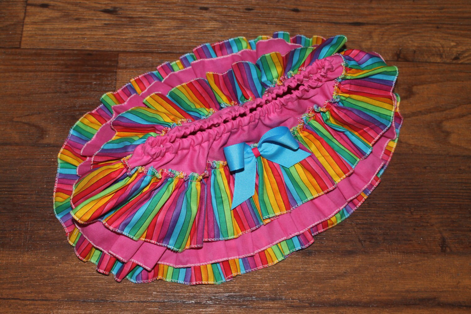 Rainbow First Second Birthday Ruffle Bloomers Outfit - Etsy