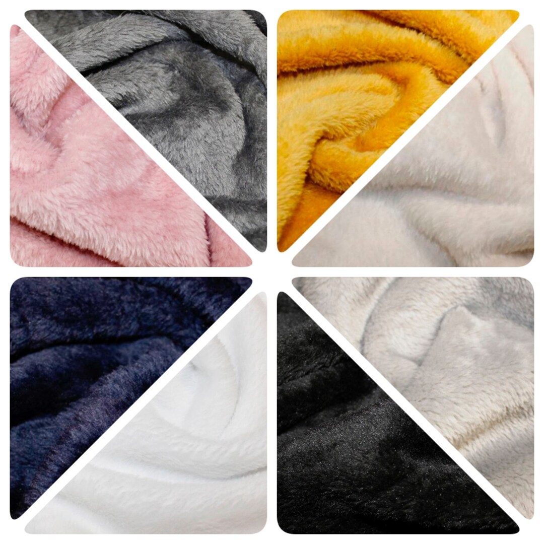 Super Soft Cuddle Fleece 100% Polyester, Bedding, Blankets, 160cm Wide ...