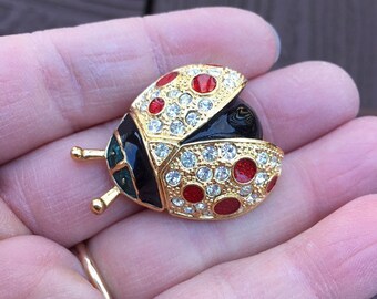 Vintage ladybug pin | Etsy