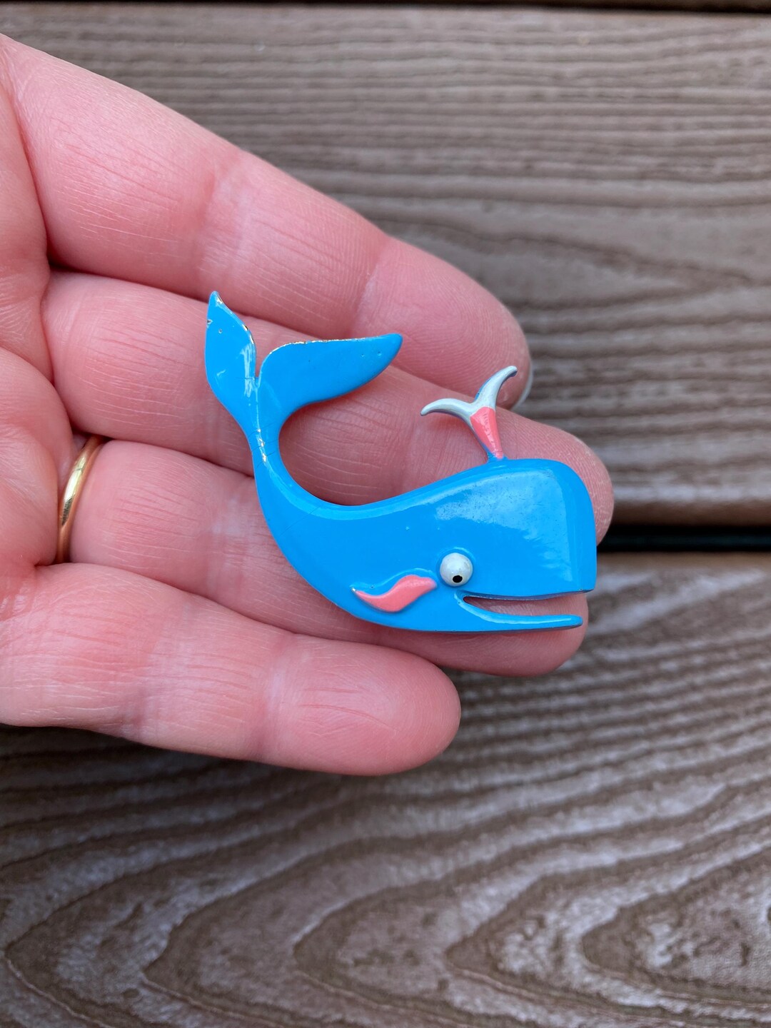 Vintage Jewelry Adorable 1970s Enamel Whale Pin Brooch - Etsy