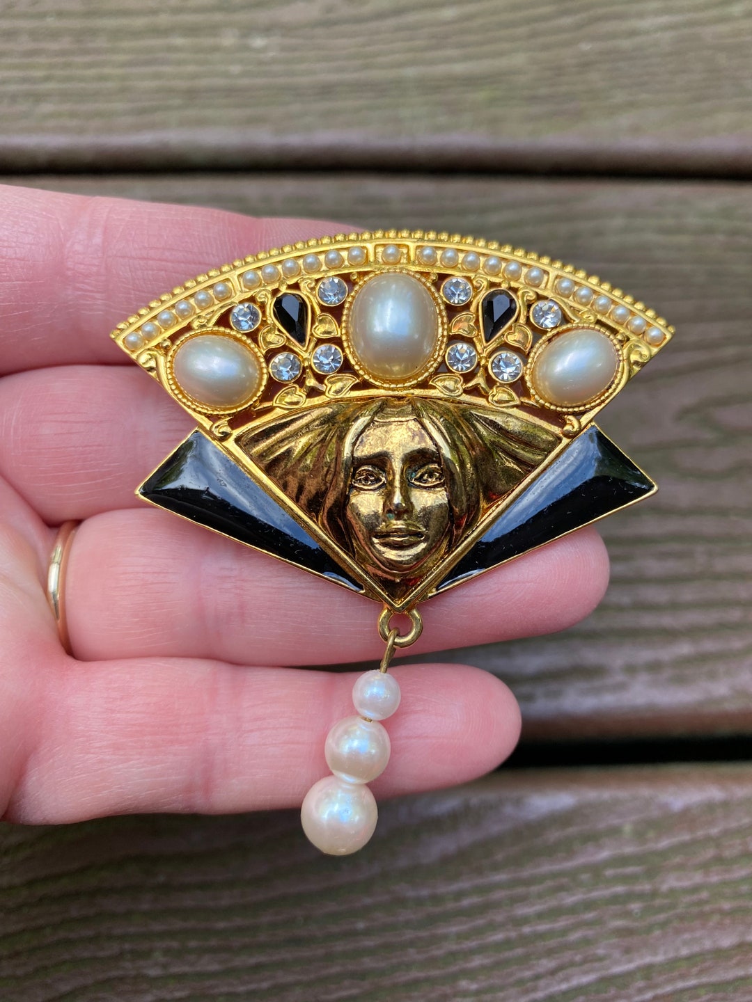 Vintage Jewelry Signed Edgar Berebi Limited Edition Exquisite Pearl and ...