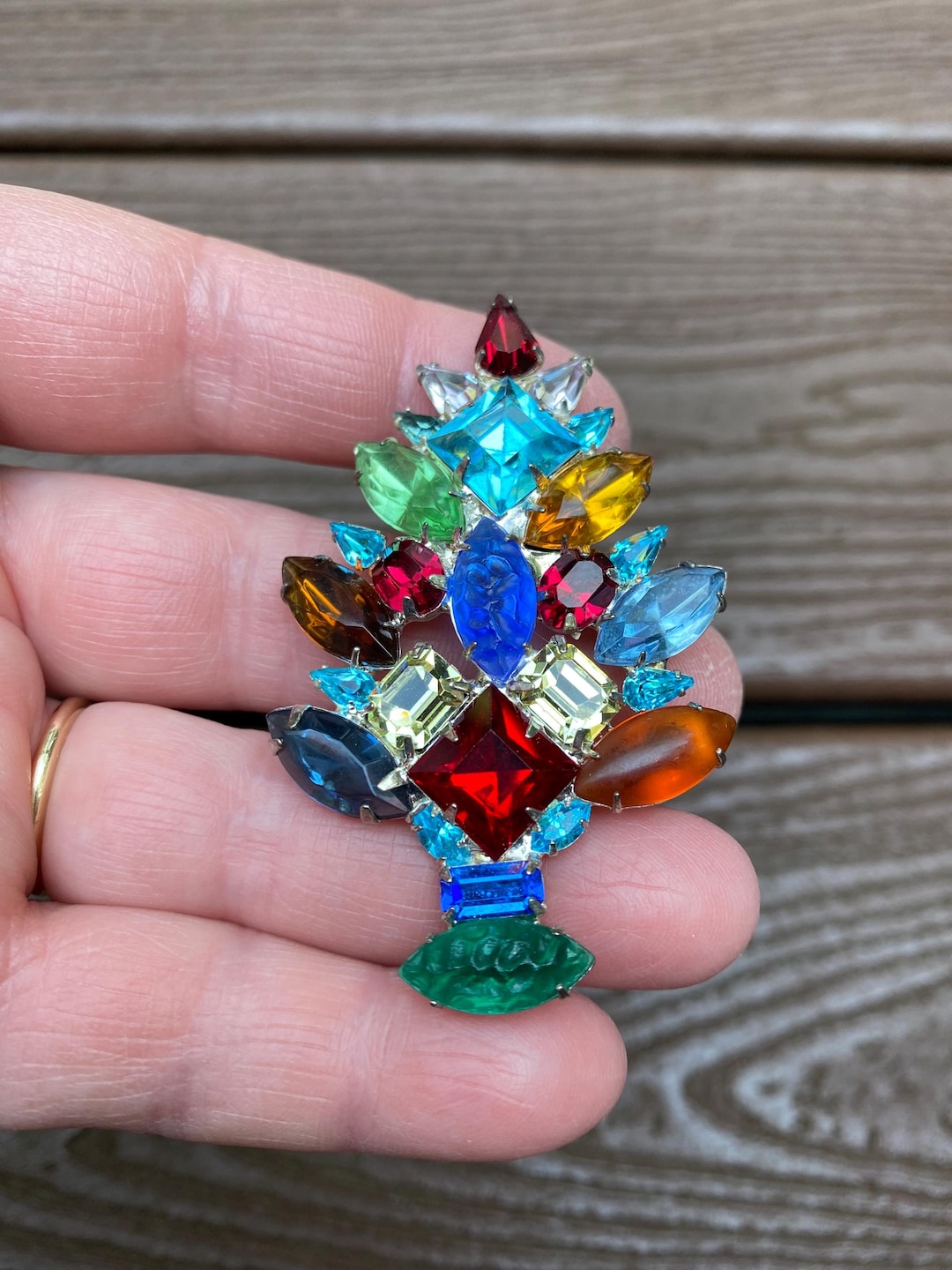 Vintage Jewelry Gorgeous Gale and Friends Multicolored Rhinestone ...