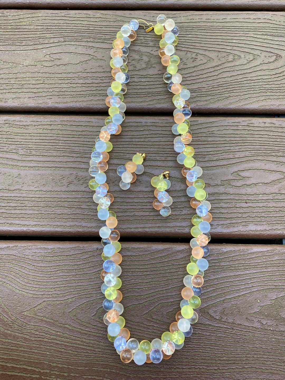 Vintage Jewelry Signed Monet Gorgeous Wisteria Pastel Moonglow ...