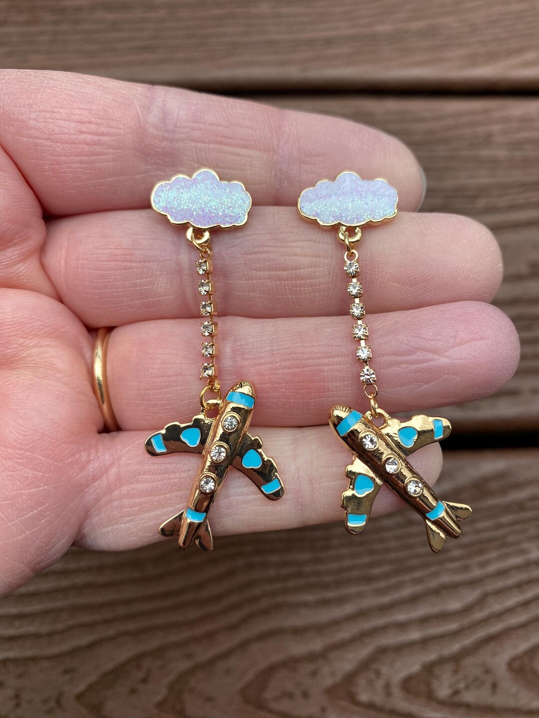 Vintage Jewelry Beautiful Enamel and Rhinestone Airplane Plane and ...