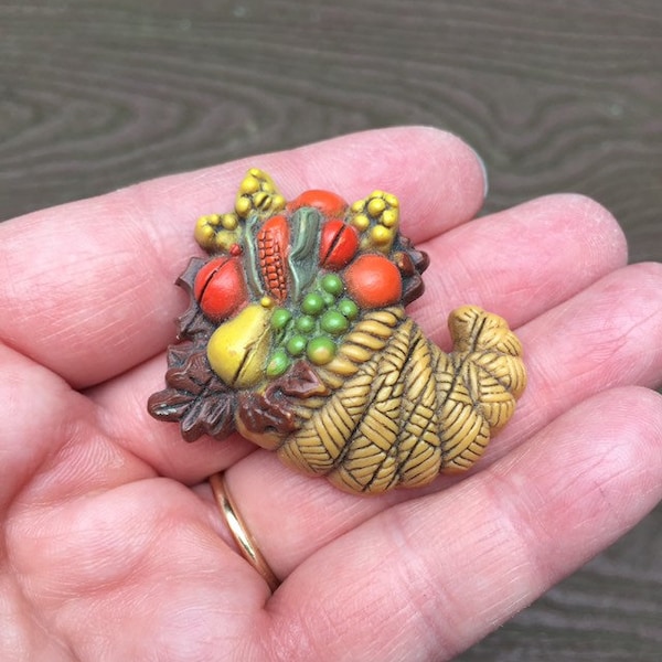 Cornucopia Pin - Etsy