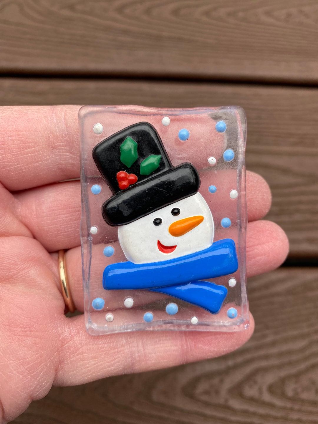 Vintage Hallmark Adorable Snowman With Ice Block Pin Brooch - Etsy