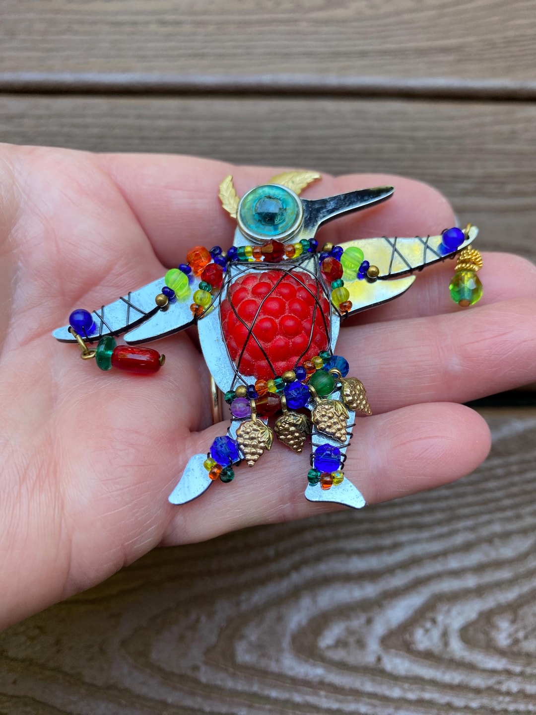 Vintage Jewelry Signed Liz Tech Liztech Beautiful Boogie Bird Artisan ...