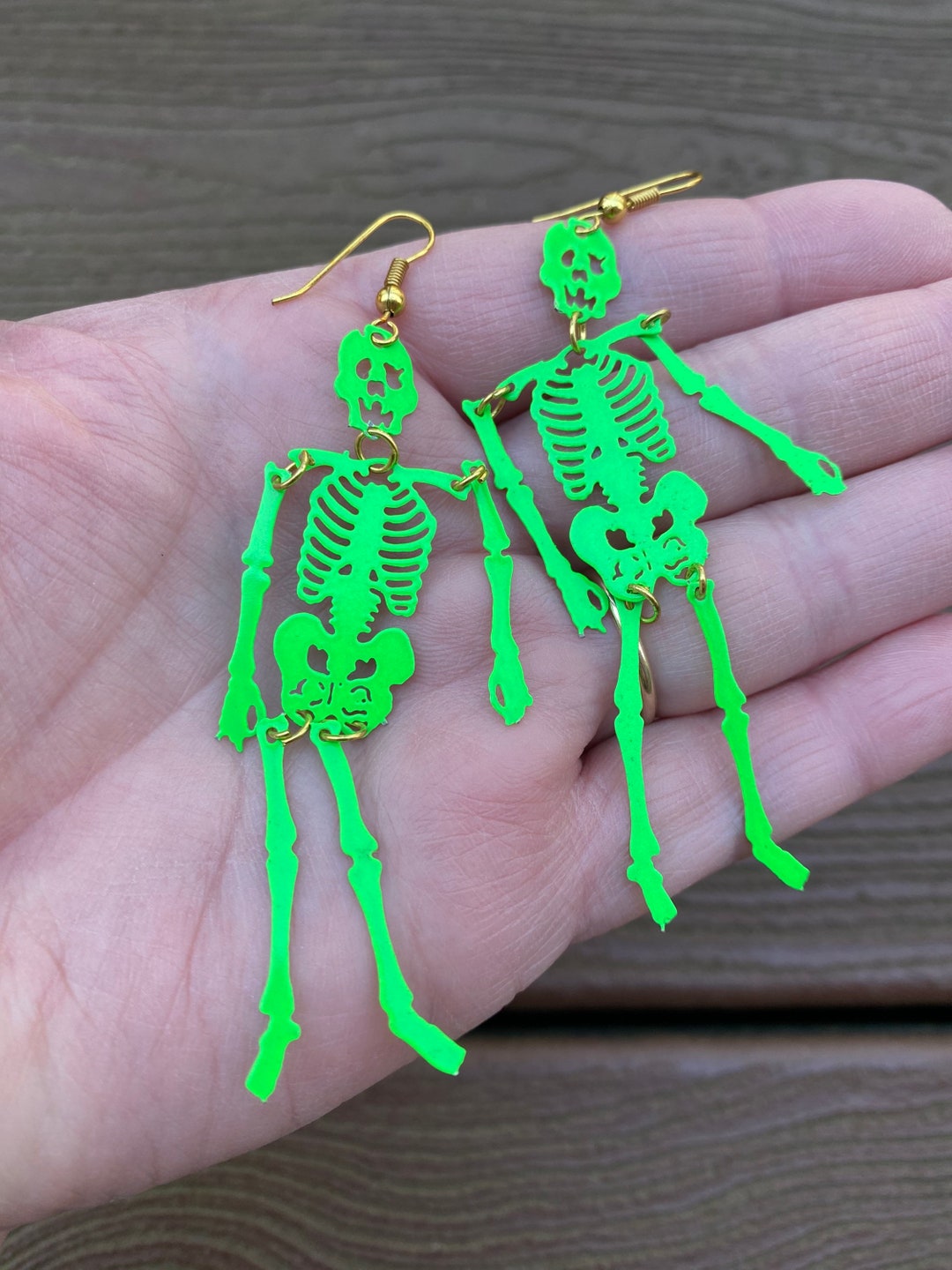 Vintage Jewelry 1980s Spooky Articulated Detailed Skeleton Halloween ...