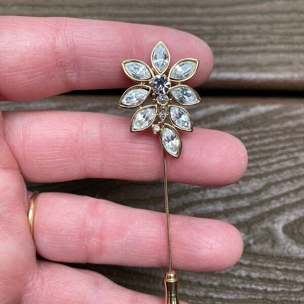 Rhinestone Stick Pin - Etsy