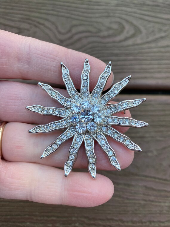Blue rhinestone sun sunburst - Gem