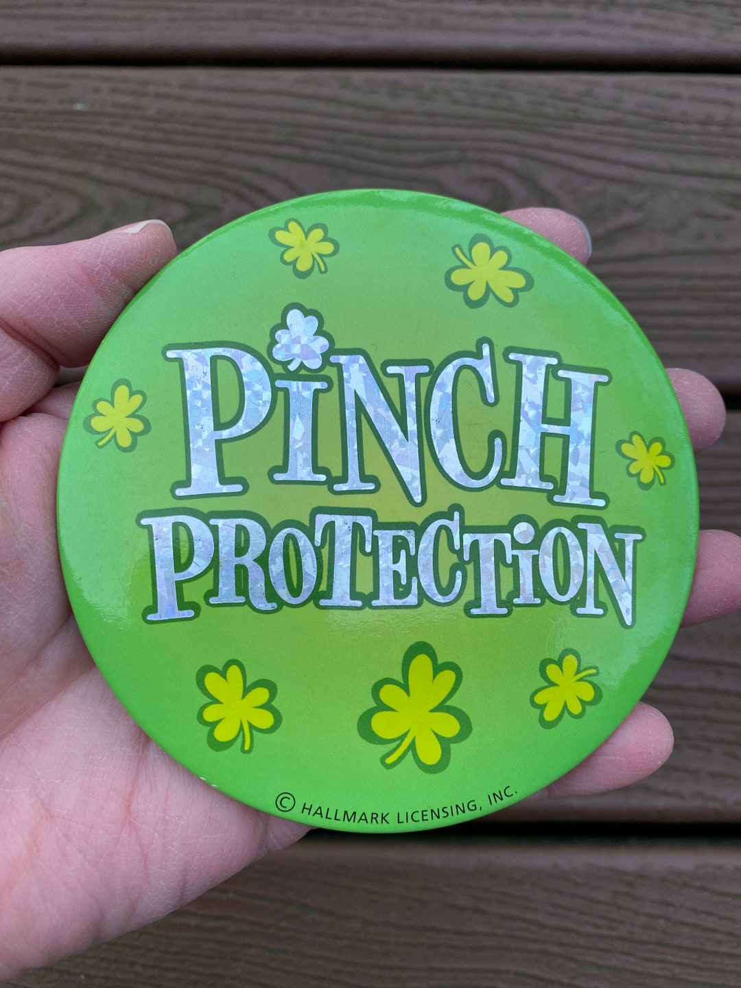 Vintage Broche trèfle avec protection anti-pincement pour la Saint-Patrick, joyeuse Saint ...