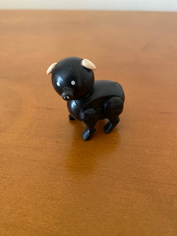 Pretend Play Fisher Price Little People Black Pig Vintage Toy #915 Farm ...