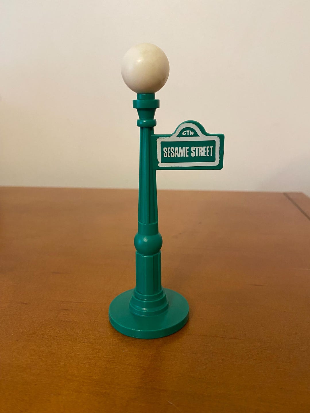 Vintage Fisher-price Little People Sesame Street Lamppost Sign - Etsy