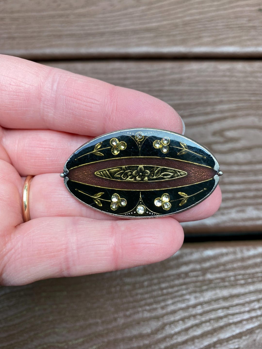 Vintage Jewelry Beautiful Pierre Bex Art Deco Revival Enamel and ...