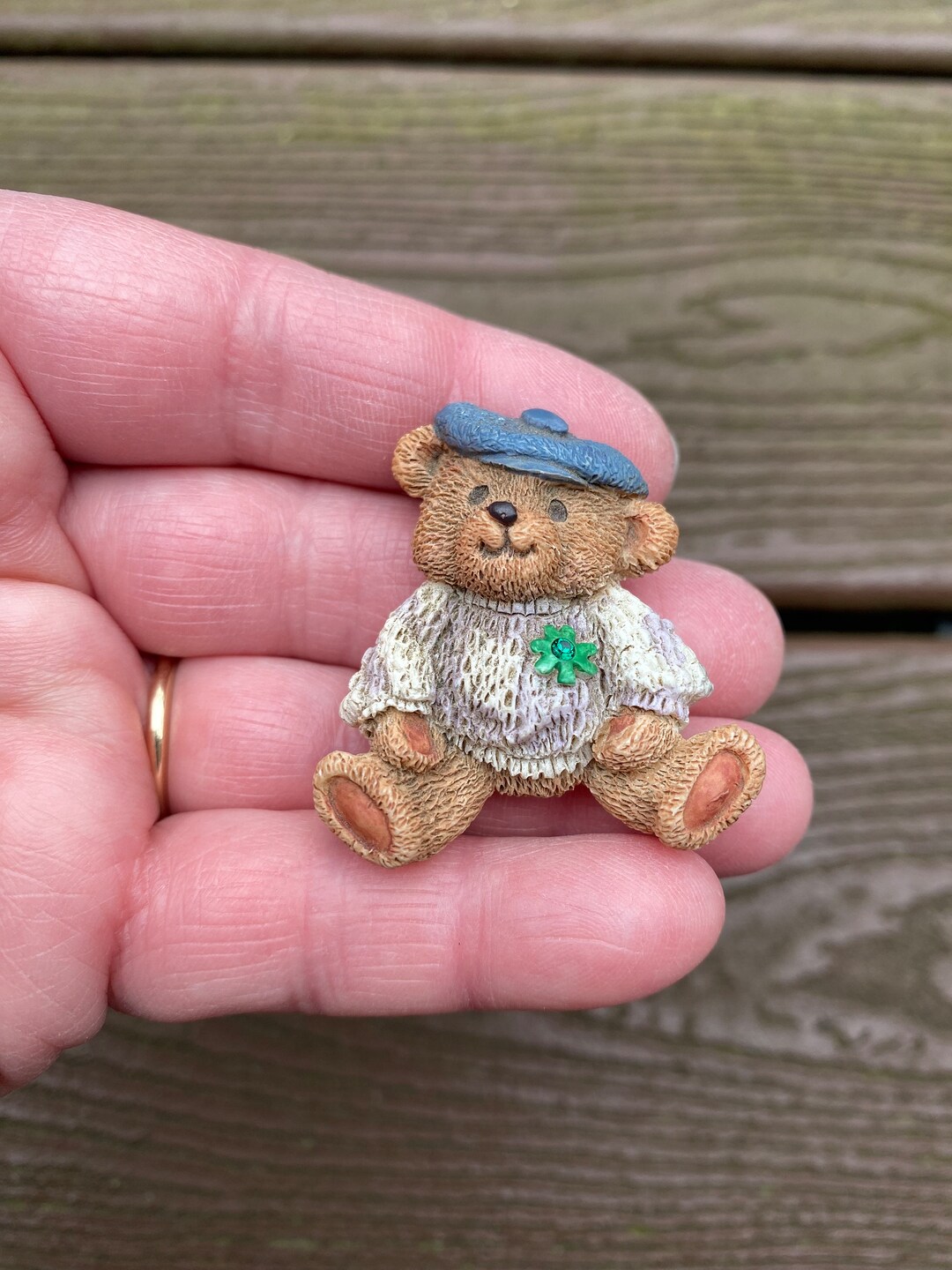 Vintage Jewelry Adorable Avon Teddy Bear With Shamrock St. Patrick’s ...