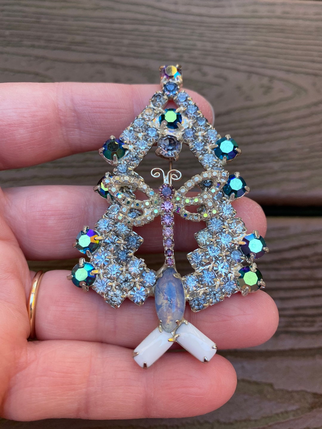 Vintage Jewelry Gorgeous Gale and Friends Aurora Borealis Rhinestone ...