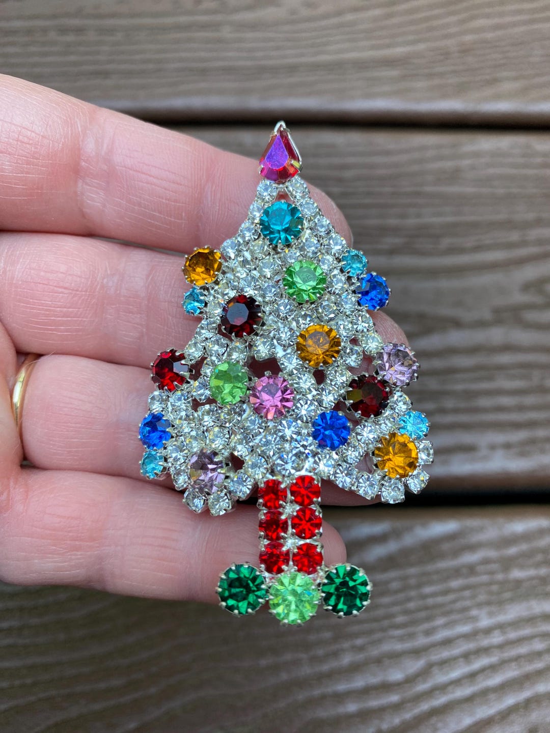 Vintage Jewelry Signed Kenneth Lane Exquisite Multicolored Rhinestone ...